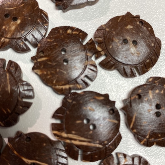 Other | Wooden Handcarved Puffer Fish Buttons | Poshmark